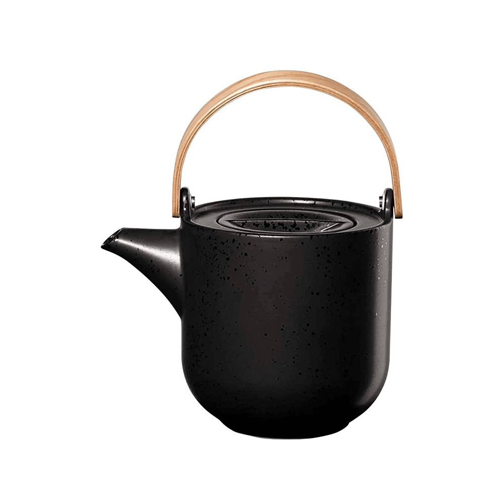 TEA POT WITH WOODEN HANDLE PEQUEÑO COPPA KURO 0,61 L – Corinne Regalos