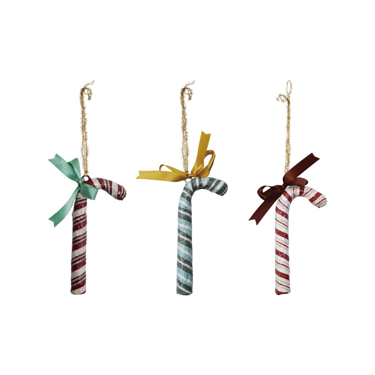 6-1/4H METAL CANDY CANE – Corinne Regalos